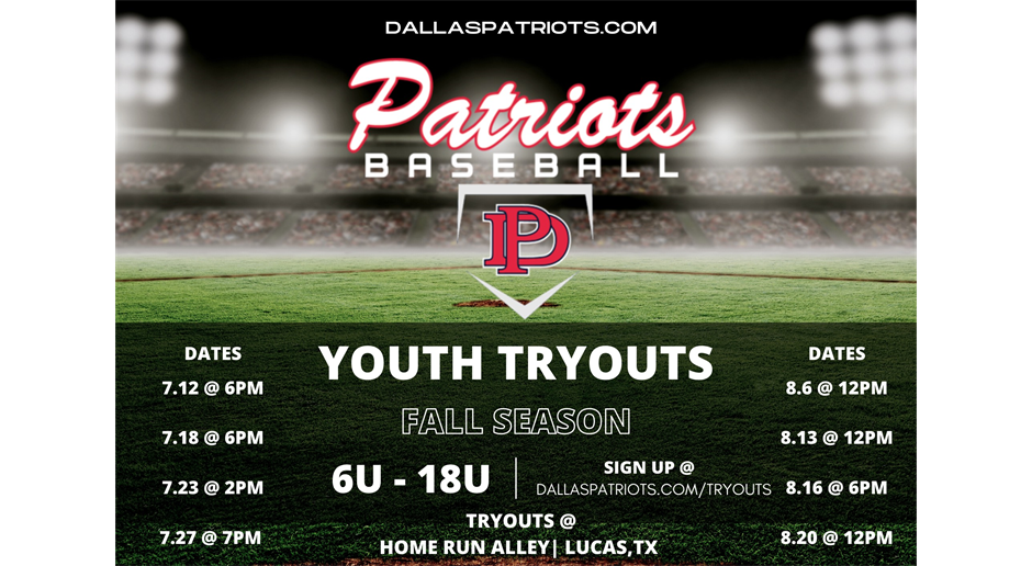Dallas Patriots Baseball > Home